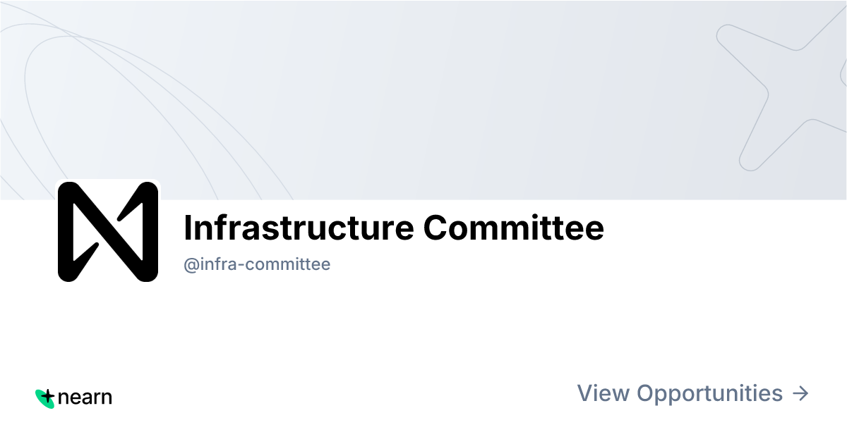 Infrastructure Committee Opportunities | NEARN